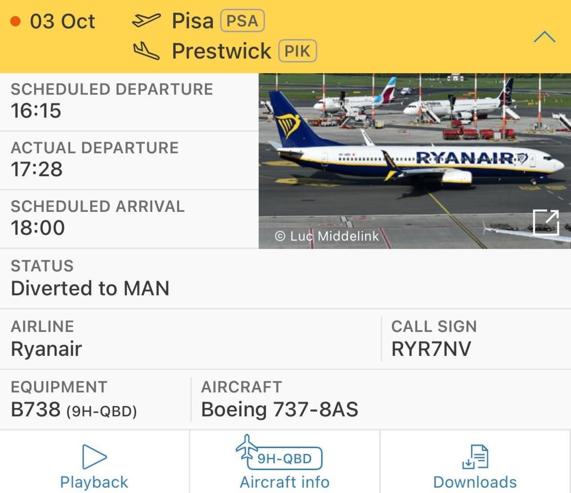 Po trzech go around B738 Malta Air wylądował mając zaledwie 220 kg paliwa w zbiornikach ...